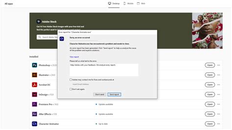 character animator won t launch on pc adobe community 12479186