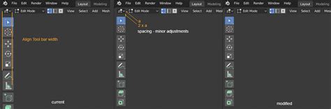 Default Toolbar Align Width User Feedback Developer Forum