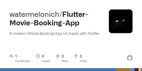github watermelonich flutter movie booking app a modern movie