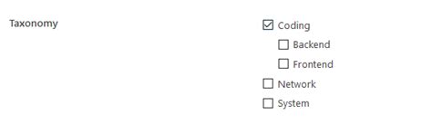 taxonomy meta box documentation