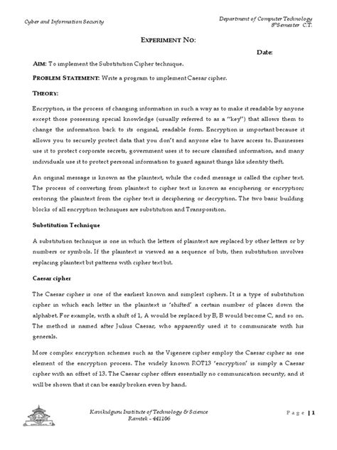 8ct Cis Lab Updated Manual 2019 Pdf Cipher Cryptography