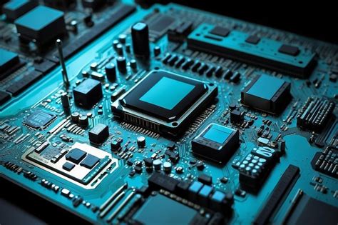 Premium Photo Advancements In Circuit Board Chip Design