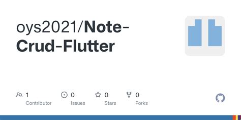 Github Oys2021note Crud Flutter