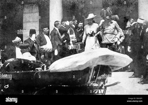 Archduke Franz Ferdinand Of Austria Sophie And His Wife Leaving The