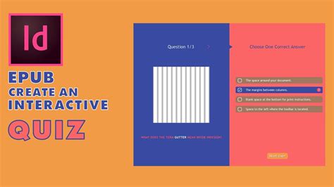 Indesign CC Epub How To Create An Interactive Quiz YouTube