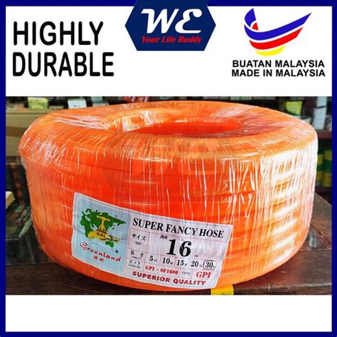 30m Garden Hose Pipe Orange 16mm30mm Thickness Pipe Getah Hose