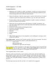 Graded Assignment 1 Case Study 1 Pdf Graded Assignment 3 Case Study Learning Objectives 1