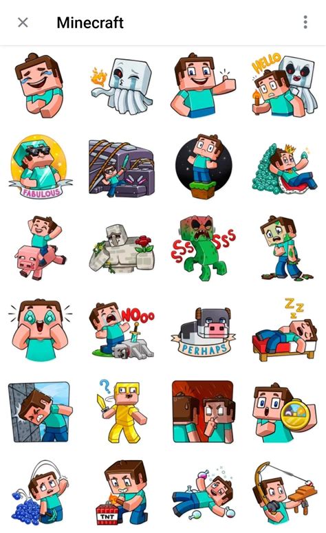 Minecraft Telegram sticker packs | Minecraft stickers, Telegram ...