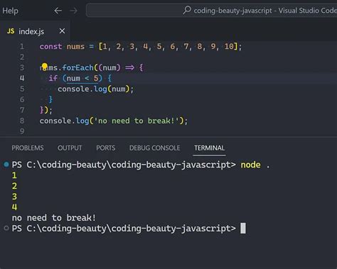 你实际上可以用这 种方式打破 JavaScript 中的 forEach 循环 终身学习者 SegmentFault 思否