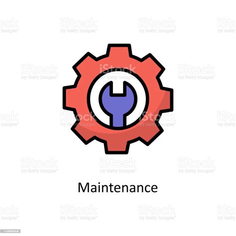 유지 관리 벡터 채워진 개요 아이콘 디자인 그림입니다 흰색 배경 Eps 10 파일의 클라우드 컴퓨팅 기호 고객에 대한 스톡 벡터 아트 및 기타 이미지 Istock