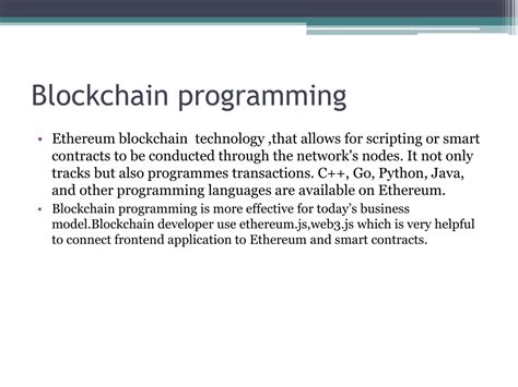 Ppt Blockchain Programming Powerpoint Presentation Free Download