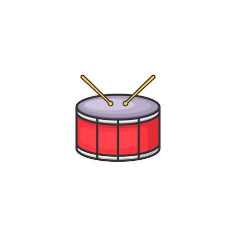 Cartoon Icon Of Drum Instrument Icon Of Music Drum Cartoon 24339398