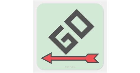 Monopoly Pass Go Square Sticker