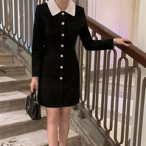 아뜨랑스 🚚부분당일발송 제이니 셋업 트위드 하객룩원피스 봄트위드 트위드카라 면접원피스 셋업하객룩 원피스 Op14803 통통