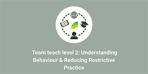 Team Teach Level 2 Understanding Behaviour And Reducing Restrictive