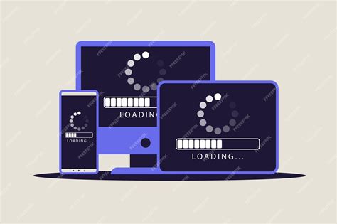Premium Vector Update Concept Application Loading Process Symbol Web Screens Vector
