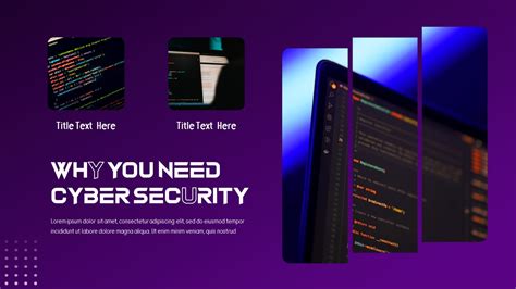 cyber security ppt presentation and template