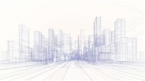 3d Rendering Shows Low Polygon Cities And Buildings In A Business