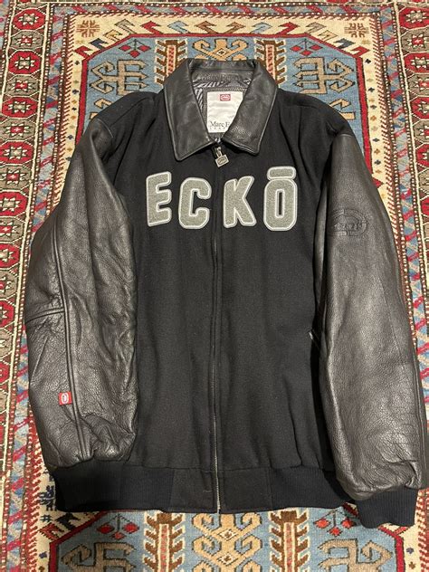 Marc Ecko Vtg Mark Ecko Varsity Jacket Leather Grailed