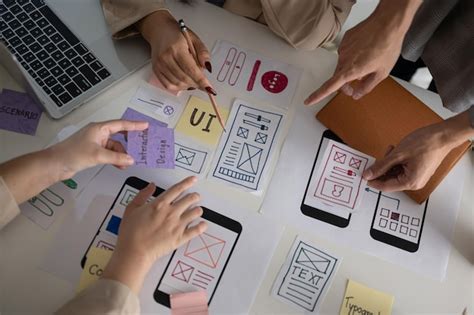 Premium Photo Top View Image Of A Ux Ui Graphic Designer Team Voting