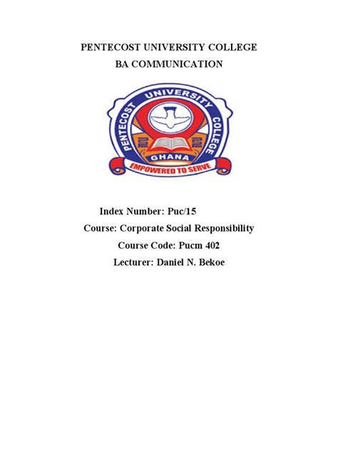 Csr Assignment 1 2019 Descargar Gratis Pdf Corporate Social