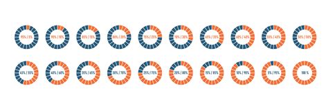 Percent Progress Bar Informational Cycle Concept Loading Process Vector Illustration