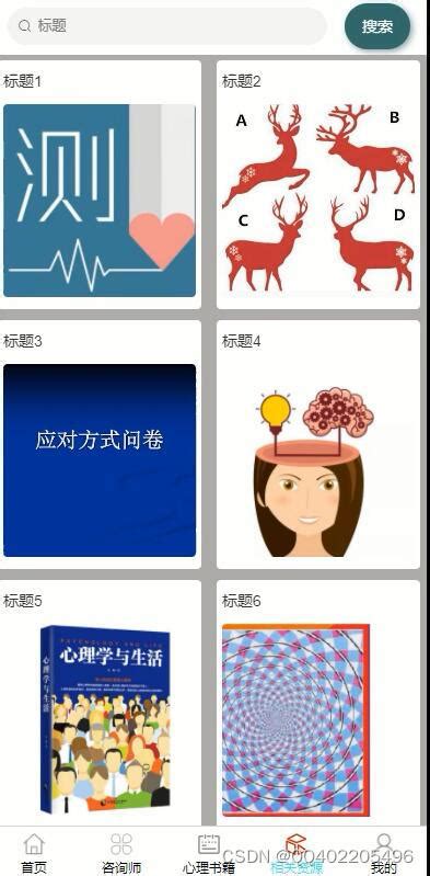 微信小程序pythonuniapp校园大学生心理测评系统ctob0uiapp Python 微信小程序 Csdn博客