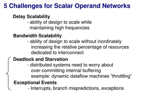 Ppt Scalar Operand Networks On Chip Interconnect For Ilp In Partitioned Architectures