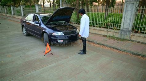 Doctor Facing Problem While Breakdown His Car Stock Video Video Of