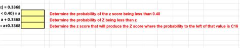 Solved Use Excels Function Options To Find The Following Z Chegg