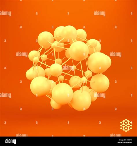 3d Molecule Structure Background Graphic Design Vector Illustration Can Be Used For The
