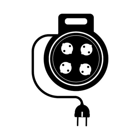 premium vector extension cord simple vector icon