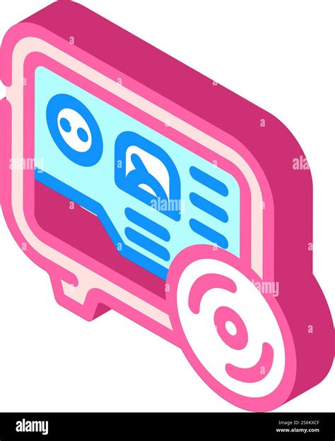 Gas Meter Fuel Indicator Isometric Icon Vector Gas Meter Fuel