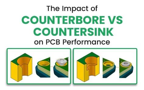 Counterbore Vs Countersink How They Impact Pcb Performance