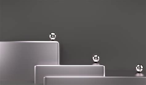 기하학적 모양의 3d 렌더링 스튜디오 바닥에 연단 제품 프레젠테이션을 위한 플랫폼 배경 모의 0명에 대한 스톡 사진 및 기타