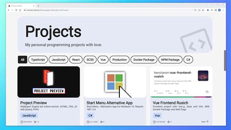 github kenclaron personal website react