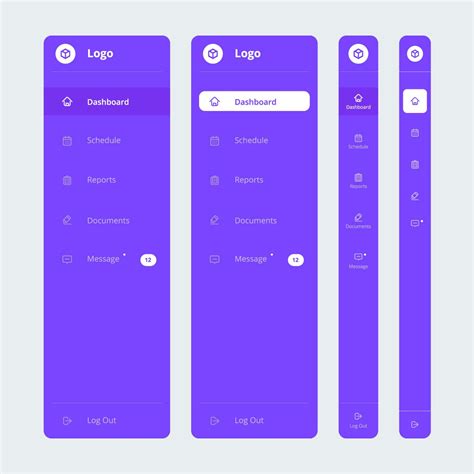 Web App Navigation Menu UI Design Sources Ui Design Web Development
