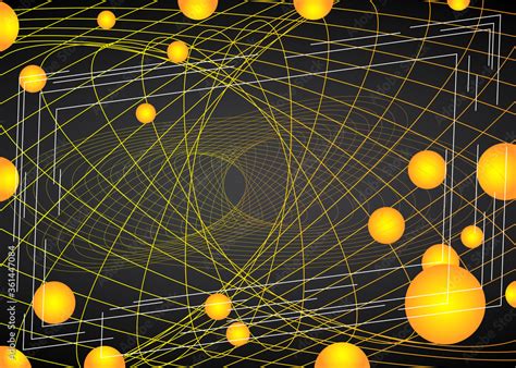 Abstract Background With Dynamic Linear Waves Modern Vibrant Colored Poster Composition Of