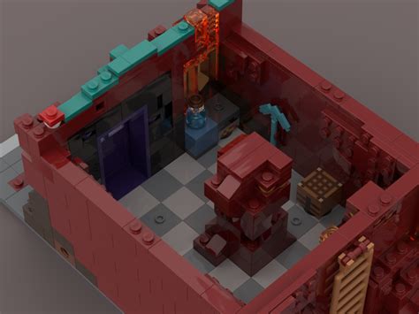 Lego Moc Nether Modular Building Warped Forest By Penguins And Plastic
