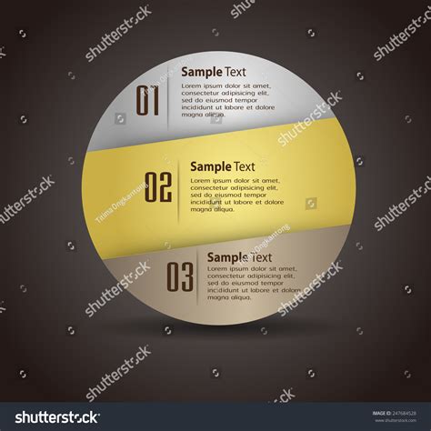 Colorful Modern Circle Text Box Template Vector De Stock Libre De