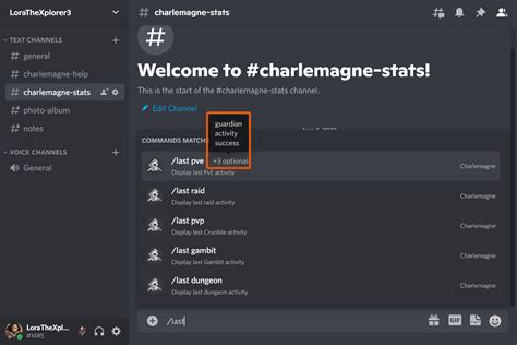 Slash Commands Charlemagne