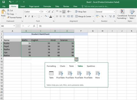 Instant Data Analysis In Advanced Excel GeeksforGeeks