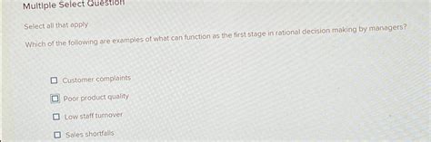 Solved Multiple Select Questionselect All That Applywhich Of