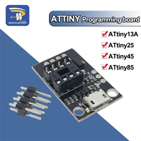 Composants électroniques 1pc Development Programmer Board Pour Attiny85