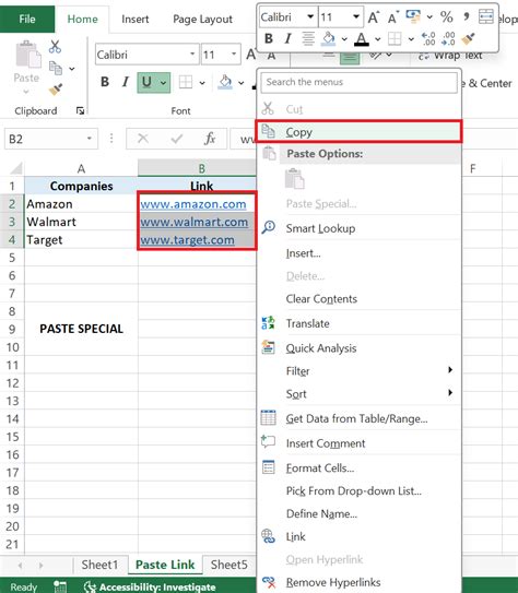 Copy Hyperlinks Like A Pro In Excel Fast Myexcelonline