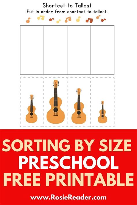 Sorting By Size Preschool Free Printable Artofit