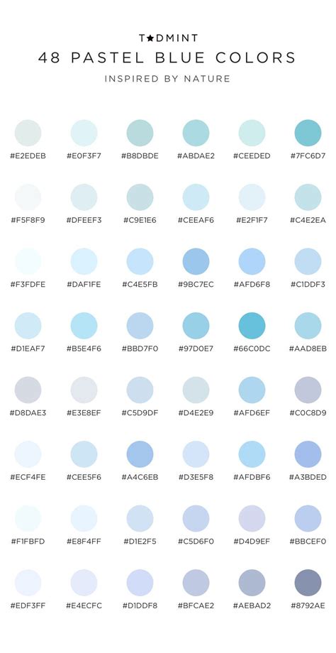 Pastel Blue Color Palette Inspiration With Hex Codes Artofit