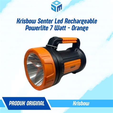 Krisbow Senter Led Rechargeable Powerlite 7 Watt Orange Produk Original Krisbow Cv Dwi Jaya