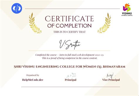 sruthi vankayala on linkedin hello connections i am sharing the certificate of completion of full…