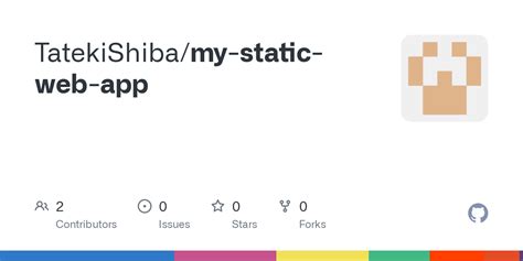 Github Tatekishiba My Static Web App
